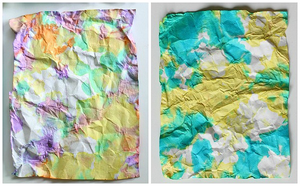Turn your pieces of crumpled paper into a work of art. - crazzy craft