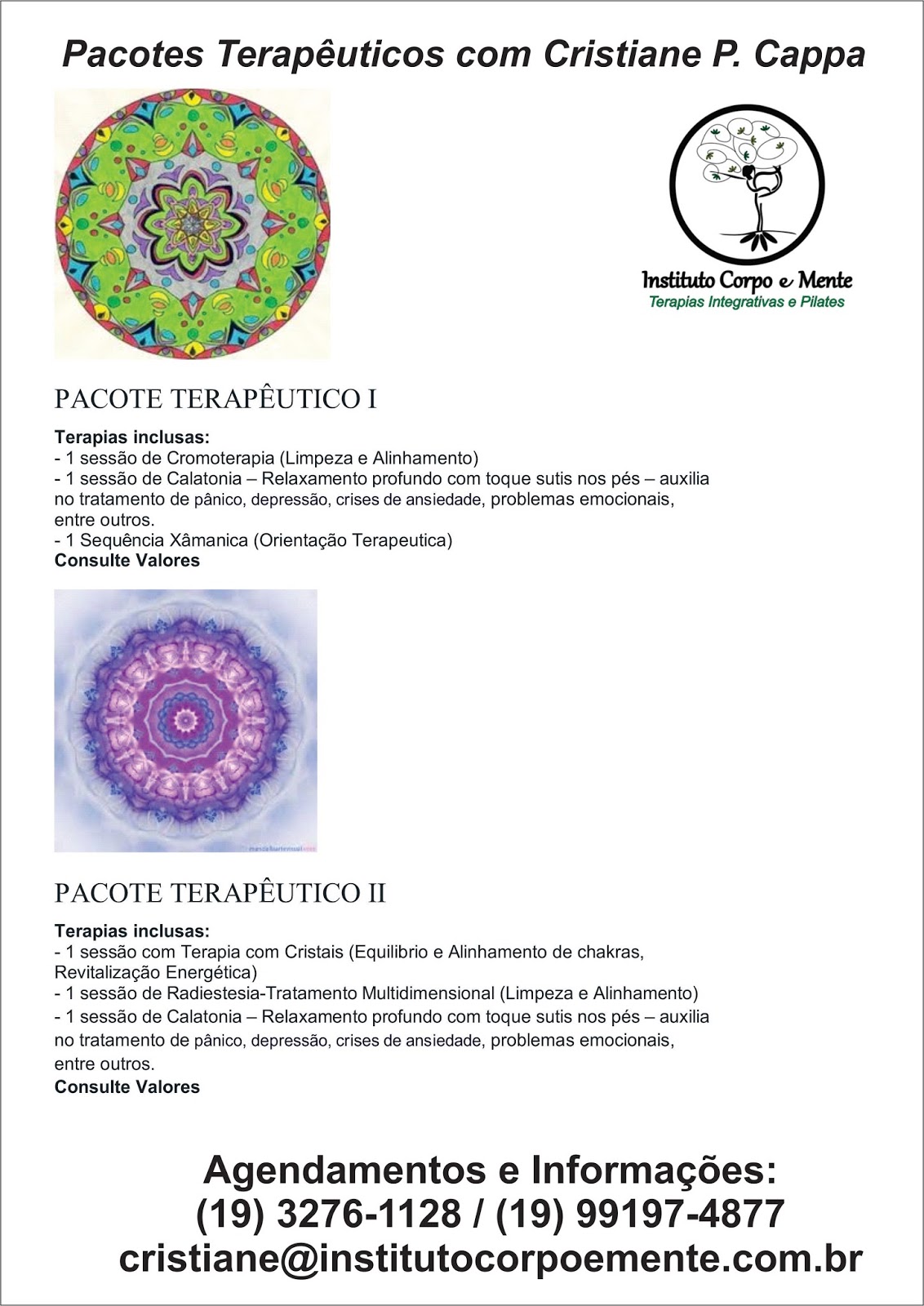 Terapias Complementares e Integrativas: Pacotes Promocionais