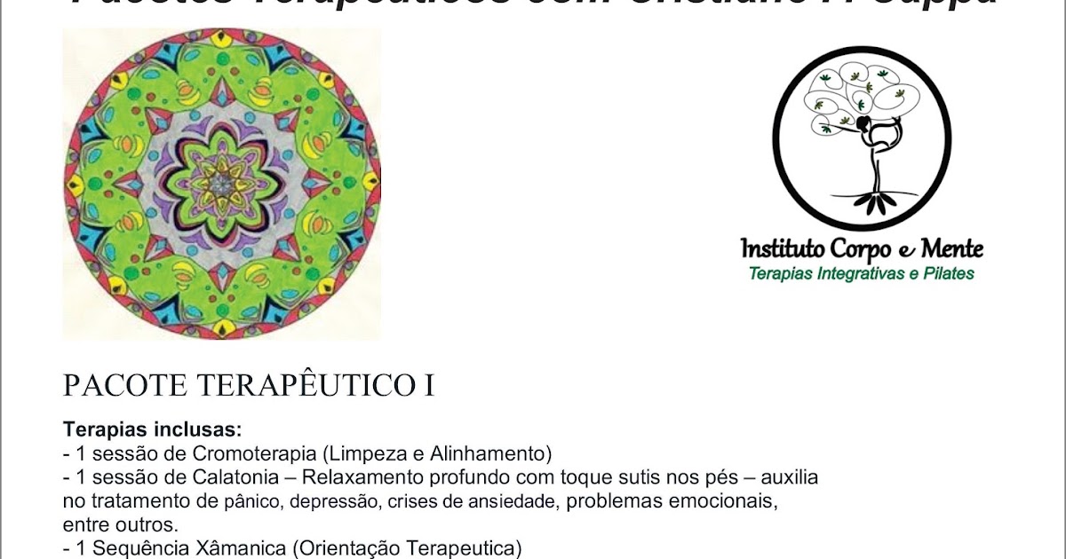Terapias Complementares e Integrativas: Pacotes Promocionais