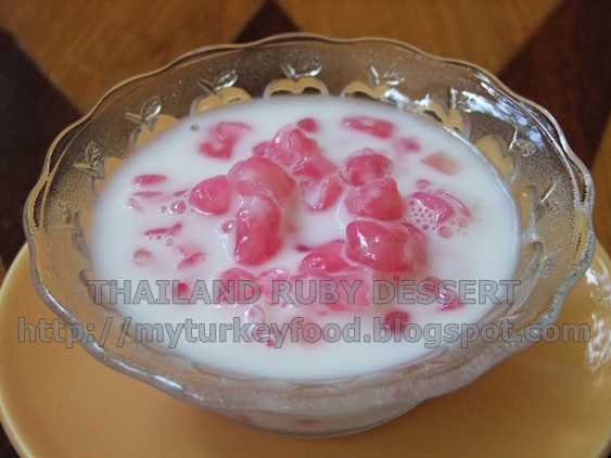 My Turkish Recipes And International Foods: THAILAND RUBY DESSERT