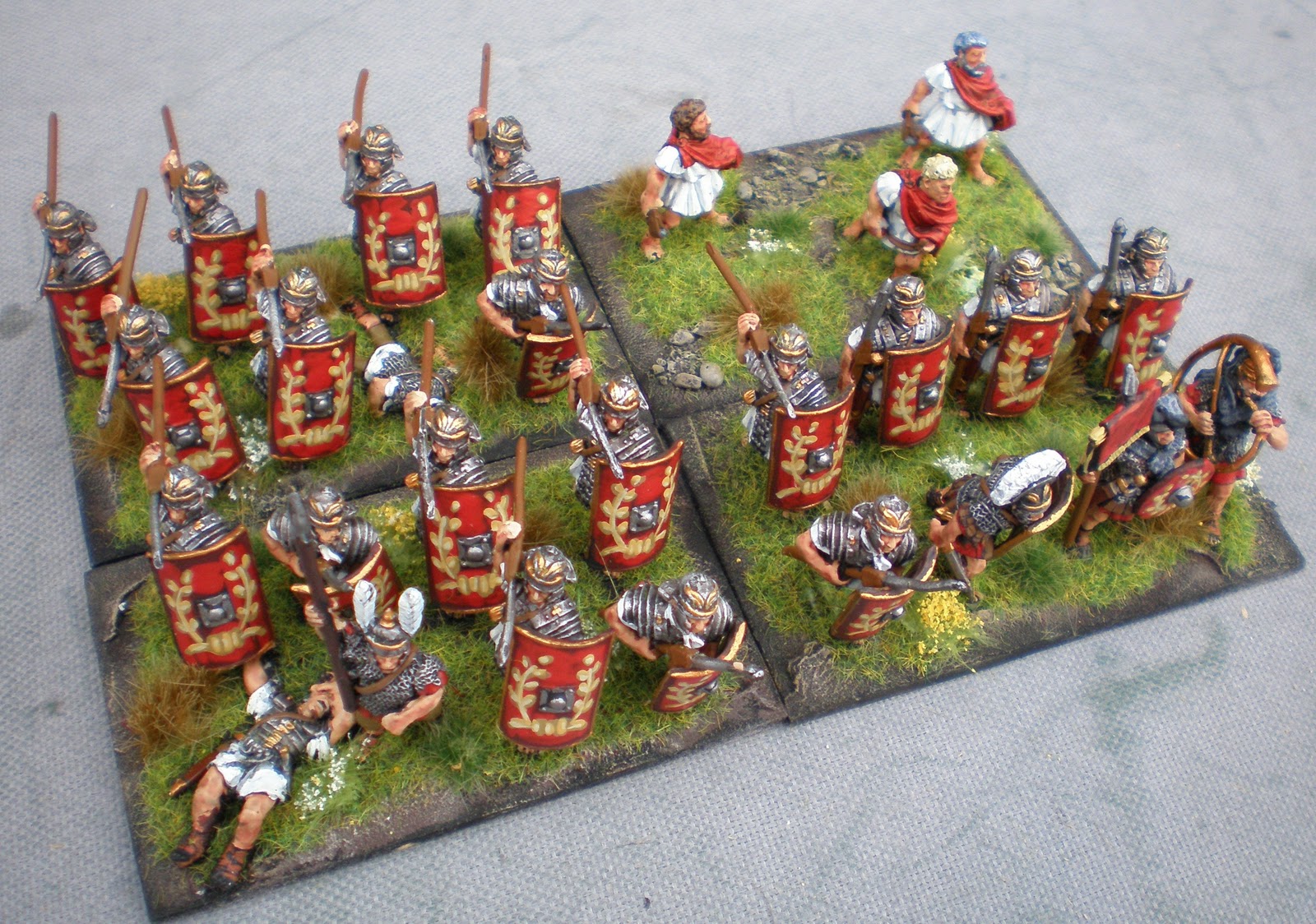 15mm paint shack: 28mm Romans fourth batch finished and based