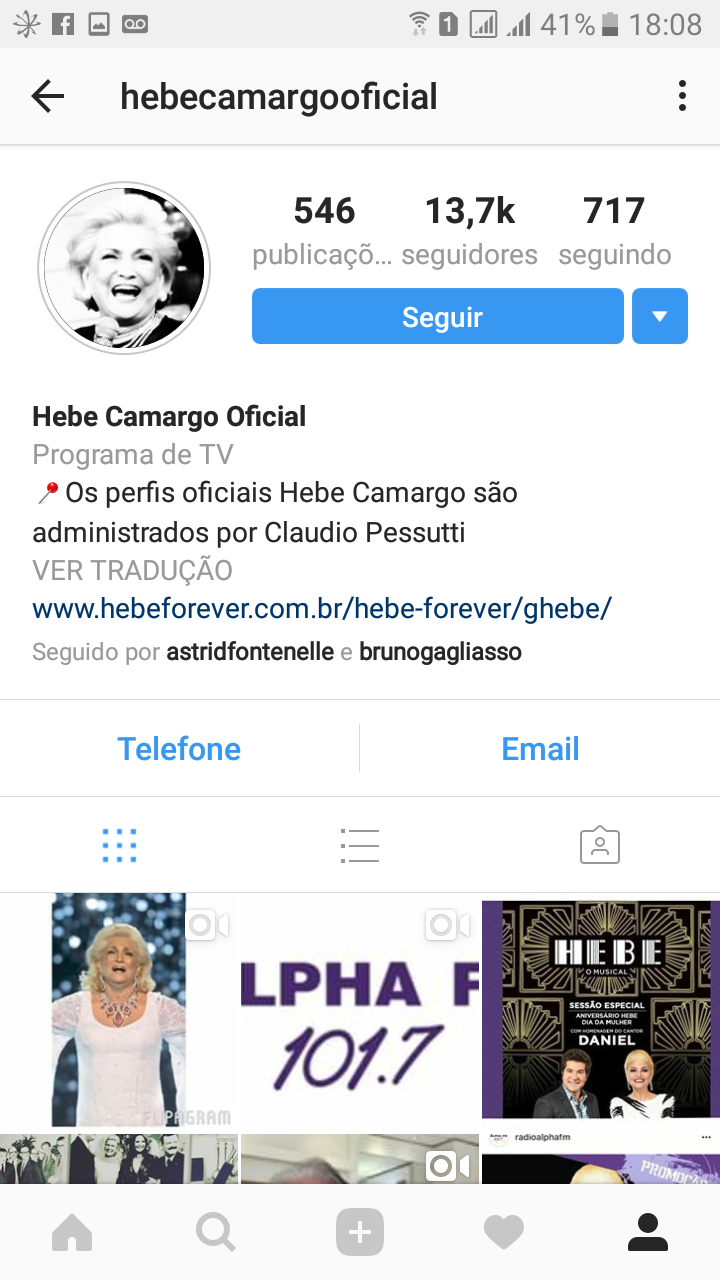 BONECOS DO BABY: Perfil oficial de Hebe Camargo no Instagram divulga ...