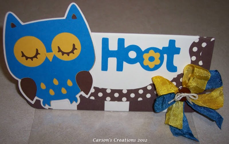 Carson's Creations: Hoot Hoot...Owl Treat Bags and a Giveaway