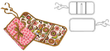 the cute octopus: Free Pattern: Jewelry Roll