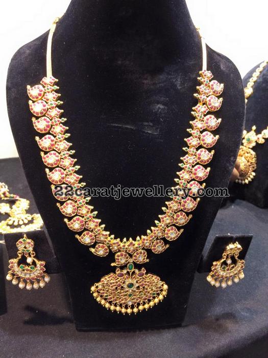 Mango Haar with Chandbalis - Jewellery Designs