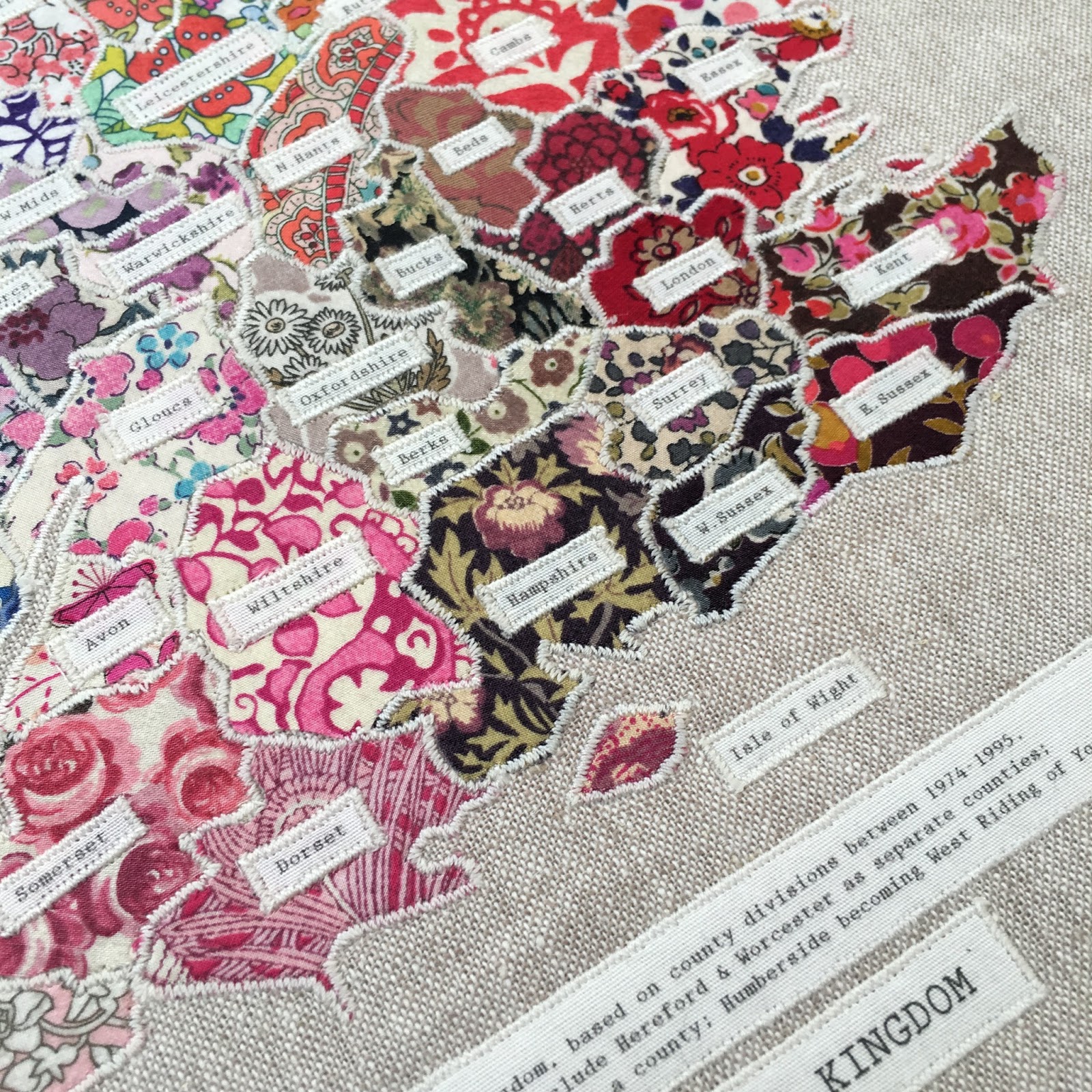 A Liberty Print Map of the UK | Flossie Teacakes | Bloglovin’