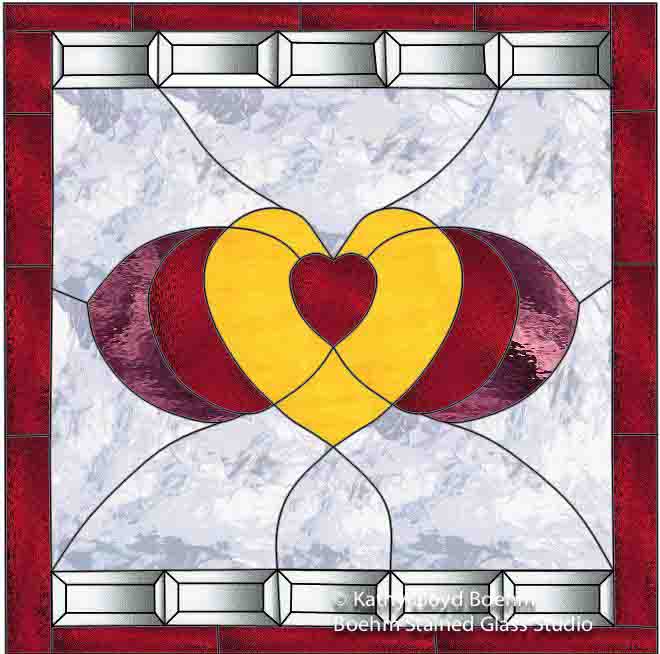 Boehm Stained Glass Blog: Stained Glass Heart Window