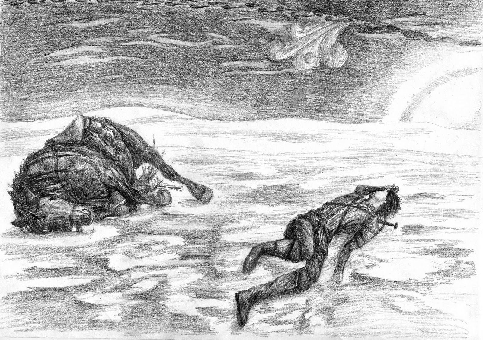 Hadleigh: Pencil Drawing - Collapse