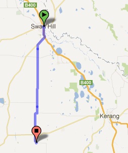 4 pedals & 4 paws: Swan Hill to Quambatook