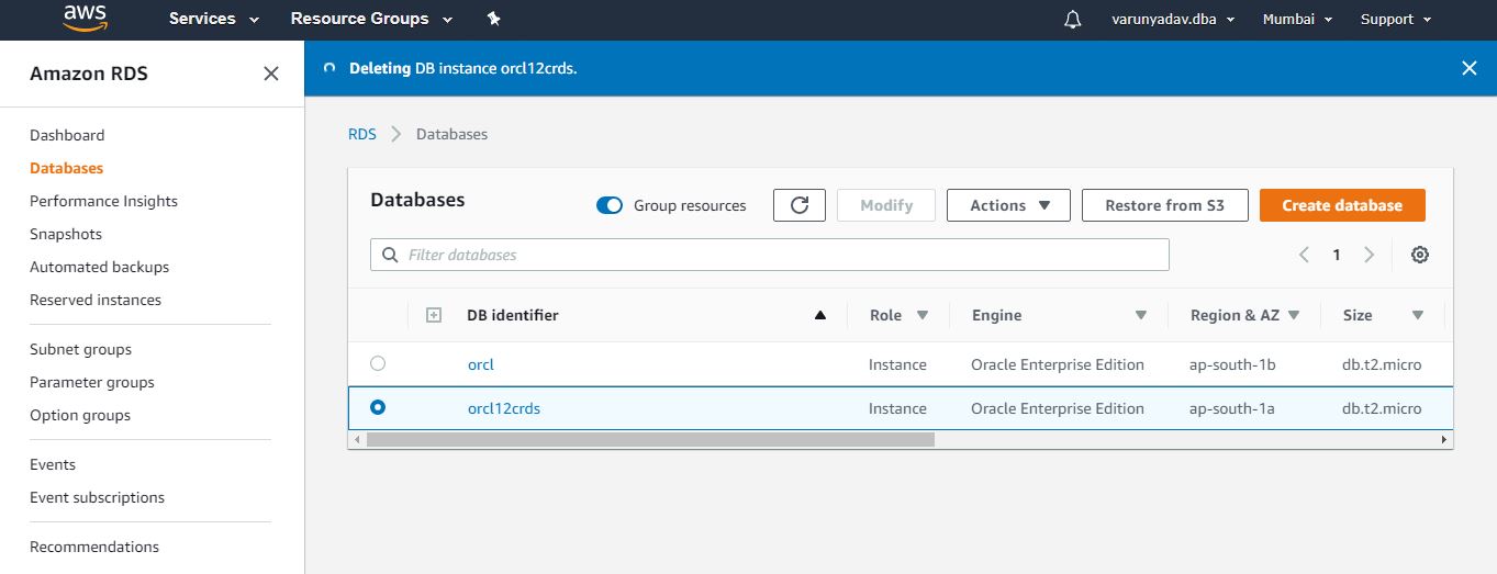 Oracle Database Commands and Practical Examples: AWS - Create RDS ... Oracle Database Commands and Practical Examples: AWS - Create RDS ...