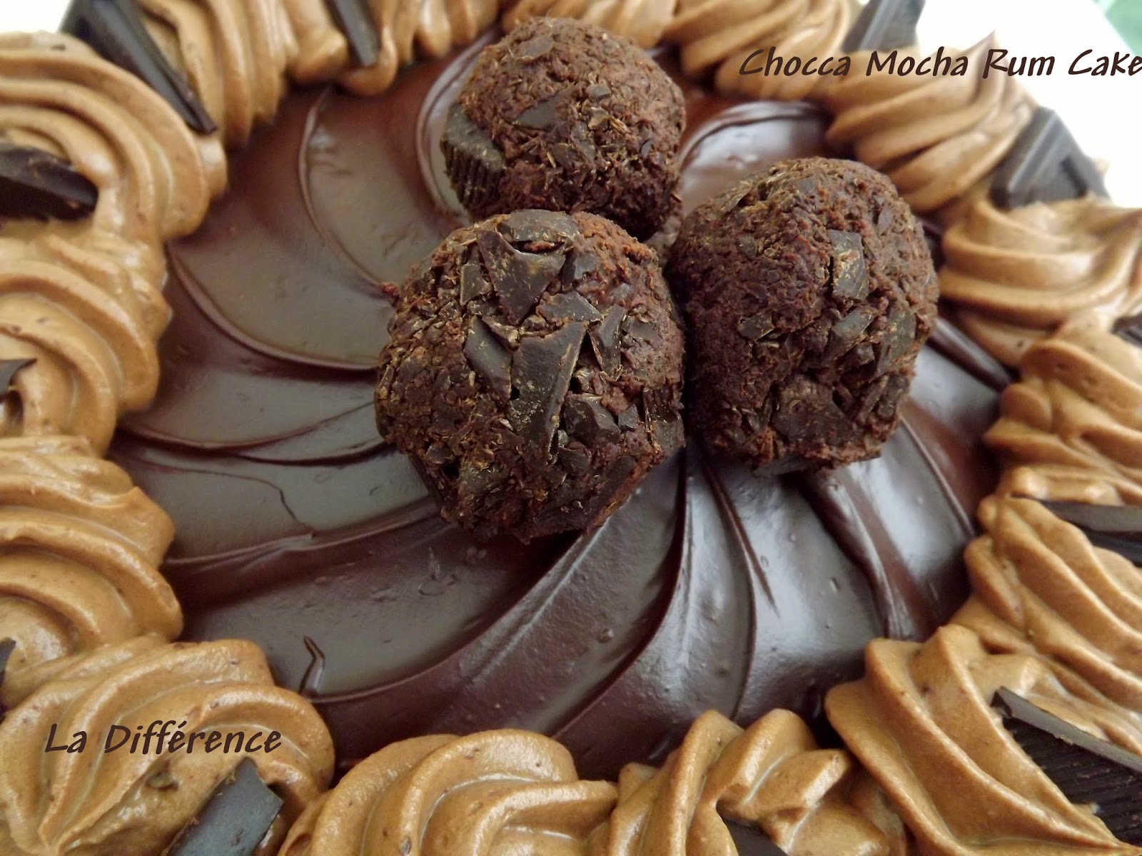 La Différence: Chocca Mocha Rum Cake