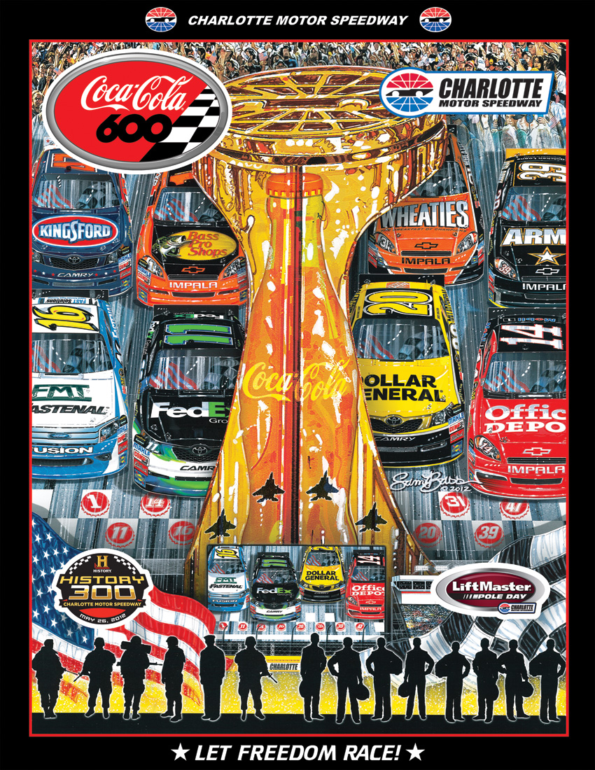 The Godfather's Blog: NASCAR Artist Sam Bass Has Done It Again!