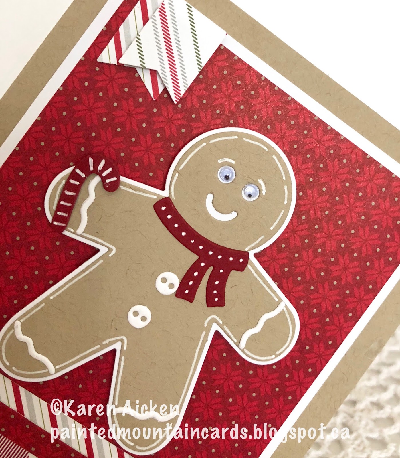 Painted Mountain Cards: Gingerbread Man & Snowbear Holiday Cards