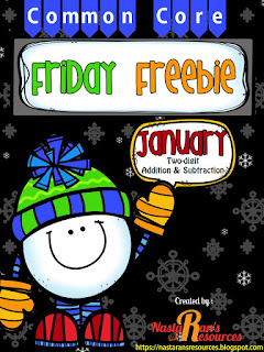 Nastaran's Resources: Friday Freebie {Two-digit Addition& Subtraction}