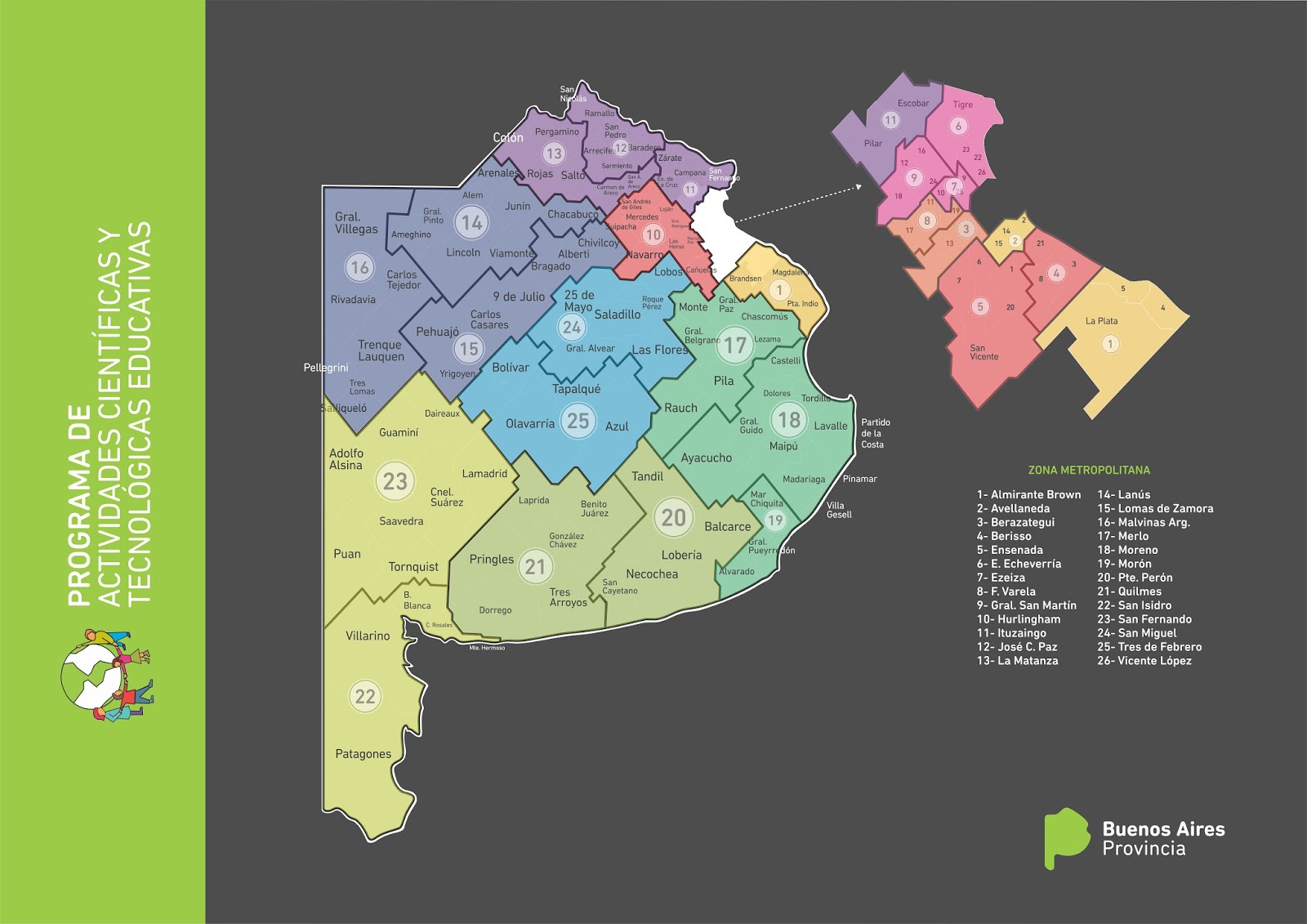 ACTE Región 22: Distritos