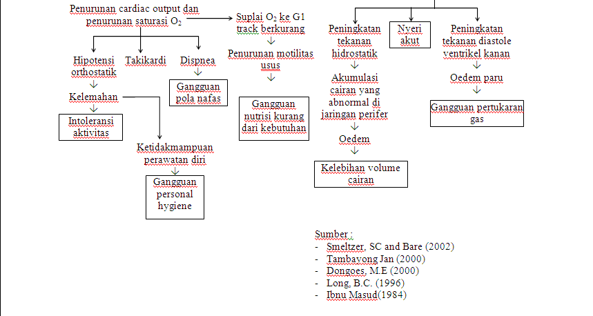 1500 ASUHAN KEPERAWATAN: Pathway / WOC IMA / Infark Miocard Akut