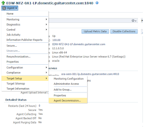 DBA's ADDA!!: OEM 12c: Removing Host Agent Binaries and Target from monitoring
