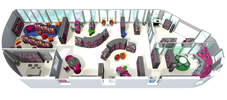 Sharks' Reading Pit: Re-designing Simon Sanchez High School Library