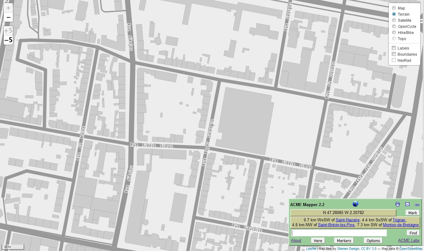 AUTOCARAVANING France - Club BRETAGNE: exemple lieu avec ACME Mapper 2.2