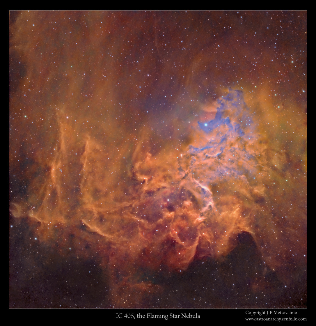 Flaming Star Nebula Painting