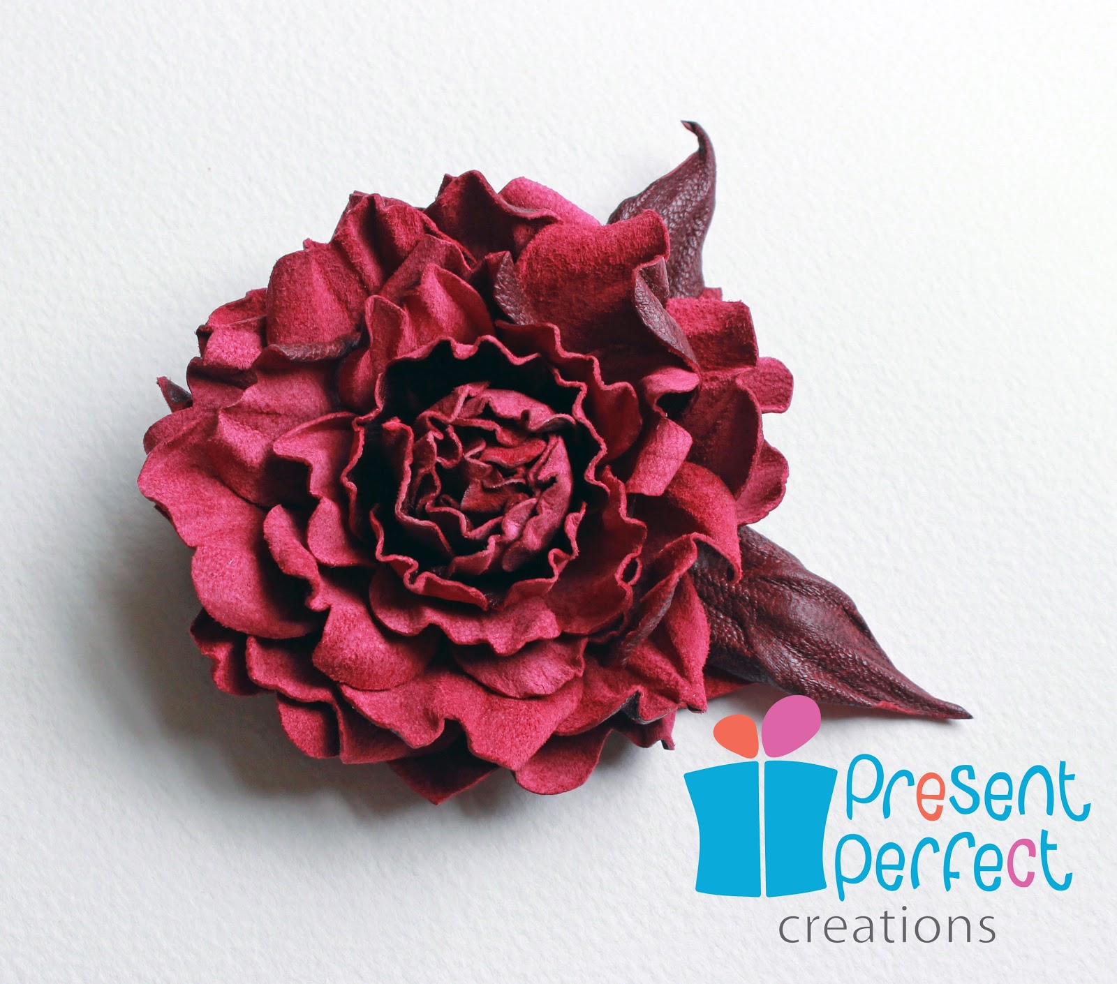 Present Perfect Creations: Leather and suede flowers