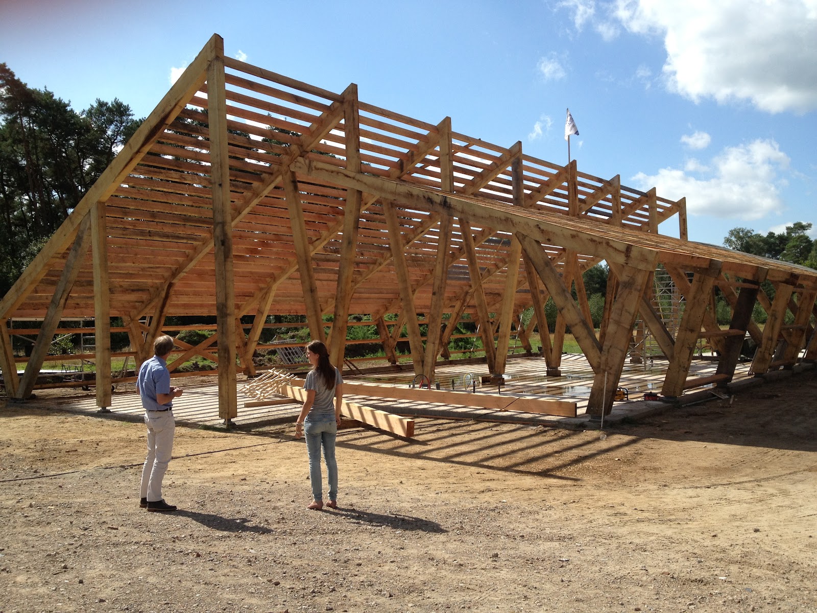 Bouwbedrijf Hulshof: Houten constructie schaapskooi