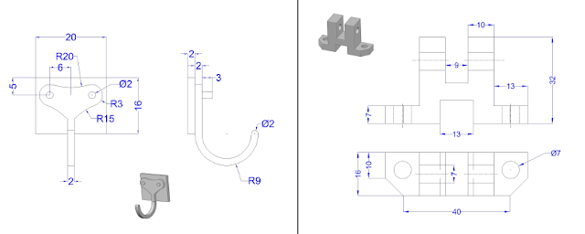 Bai Tap Ve 3D ,100 Bài Tập Luyện Học Vẽ , Có đầy đủ File mẫu Autocad ...
