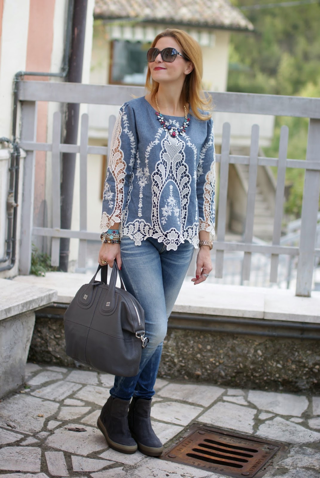 Denim, lace and...denim again ! | Fashion and Cookies - fashion and ...
