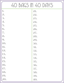 sugartotdesigns: 40 Bags In 40 Days
