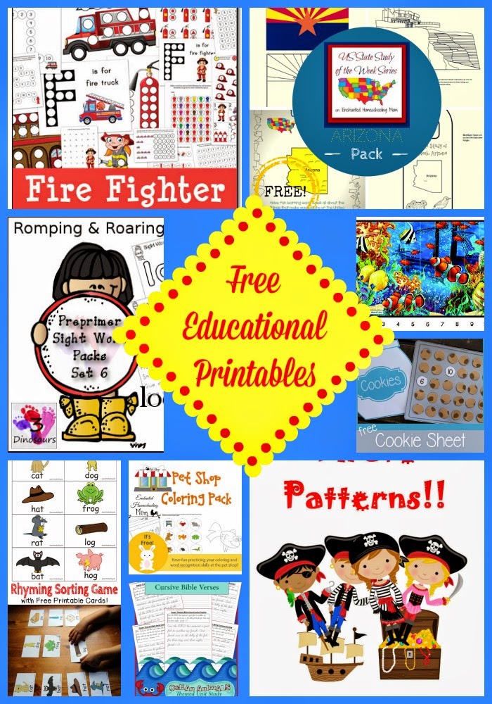 Free Educational Printables at Mom's Library - Life with Moore Babies