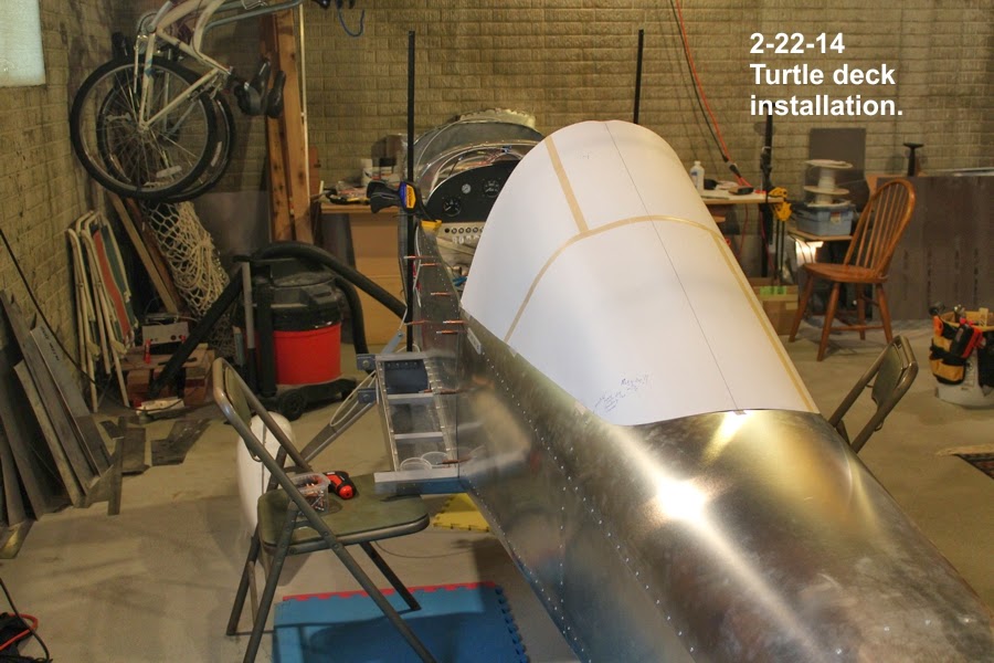My CX4 Airplane Build Blog: Turtle Deck Installation