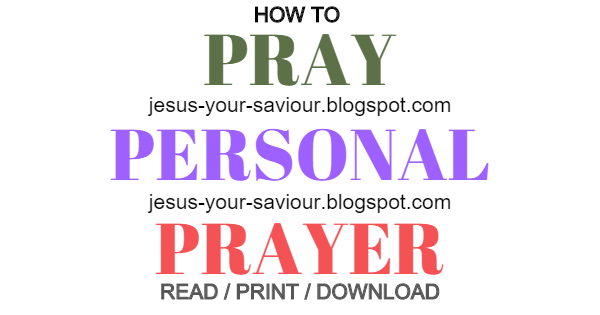 Personal Prayer