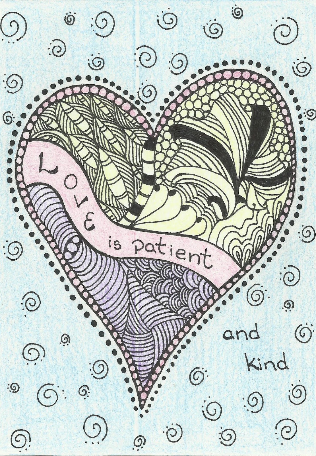 Knitting II: Today's Zentangle