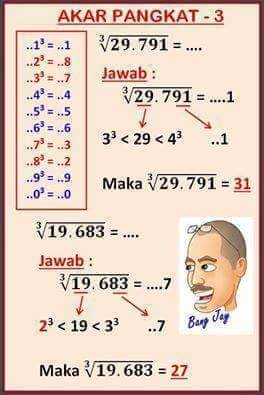 Matematika : AKAR PANGKAT 3