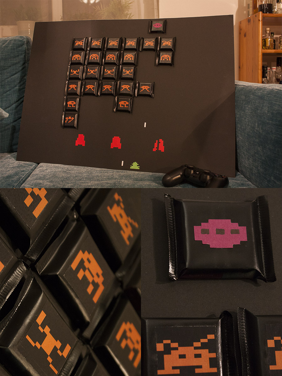 Wos zum Essn: Last Minute Adventskalender - Space Invaders Version [DIY]