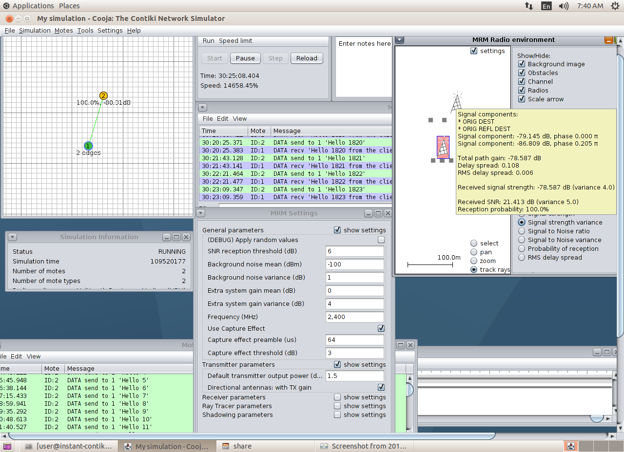 Contiki Cooja Simulation