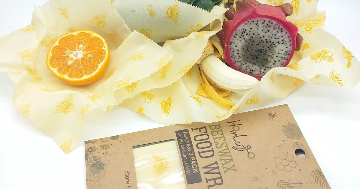 Beeswax Wraps - Set of 3 Reusable Bees Wax Food Wraps | Zero Waste ...