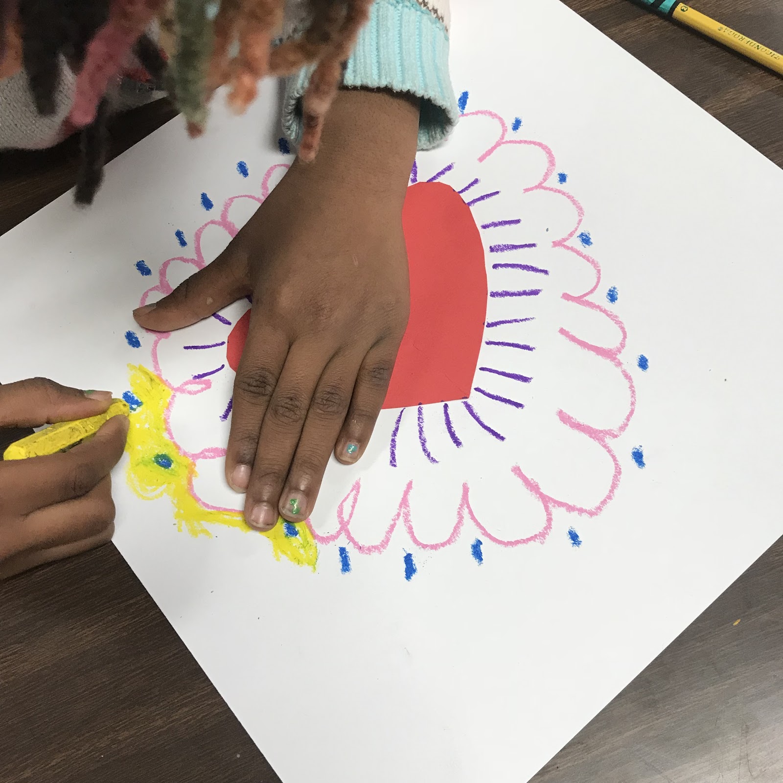Elements of the Art Room: Kindergarten Radiating Design Hearts