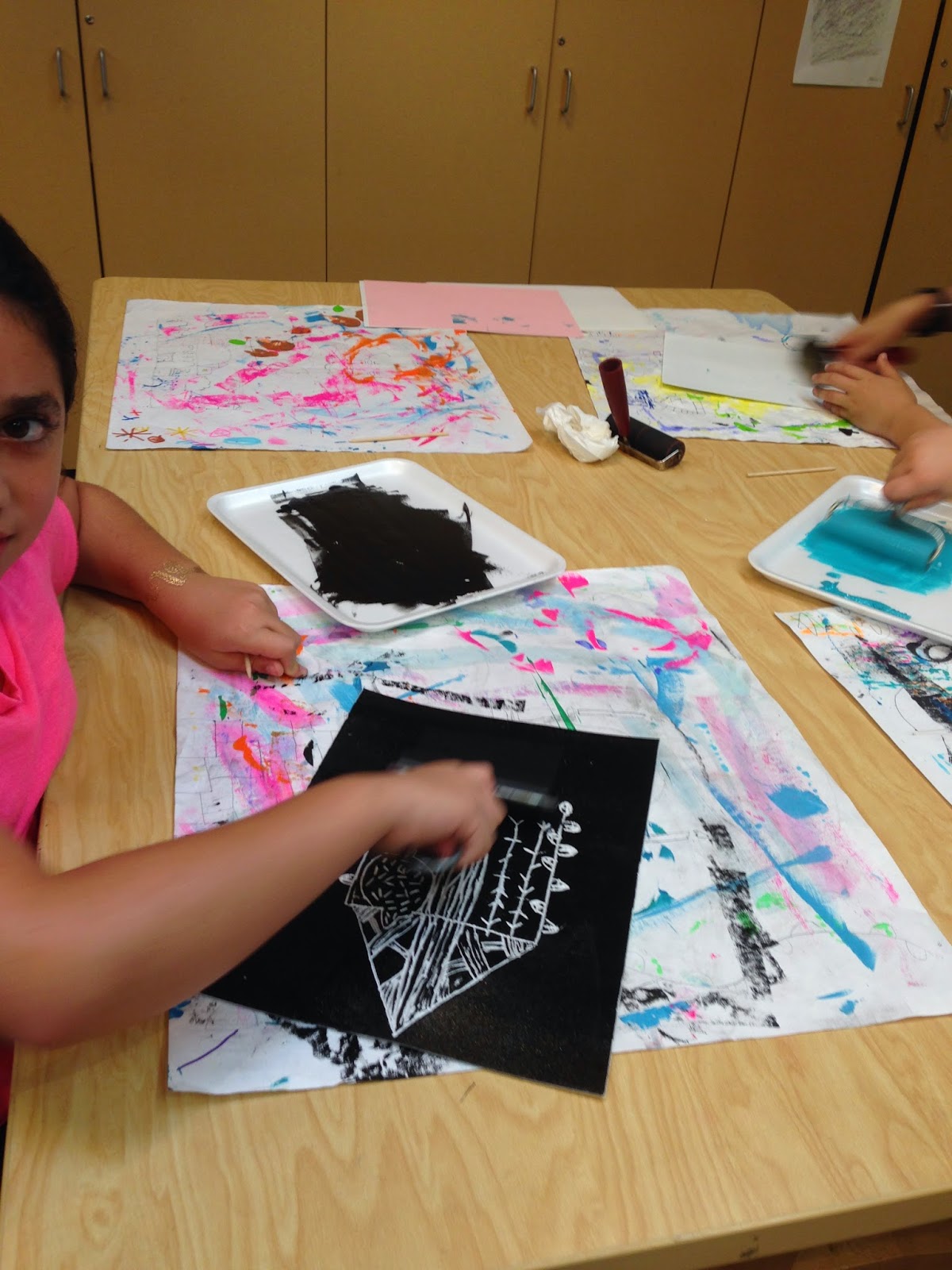 Anna's Art Room: Fourth grade printing project