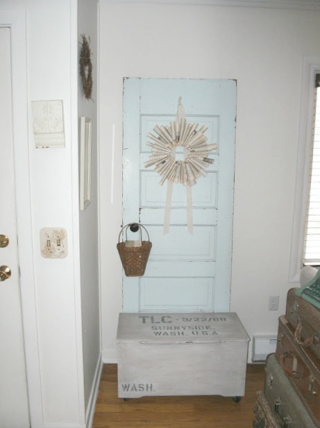 DIY Up-cycled Vintage Door Clock - Little Vintage Cottage