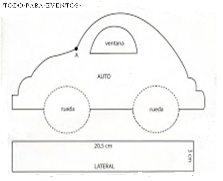 Todo Para Eventos: CAJA O DULCEROS EN FORMA DE AUTO.
