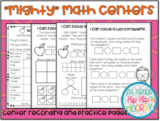 1st Grade Hip Hip Hooray!: Mighty Math Centers for Operations and ...