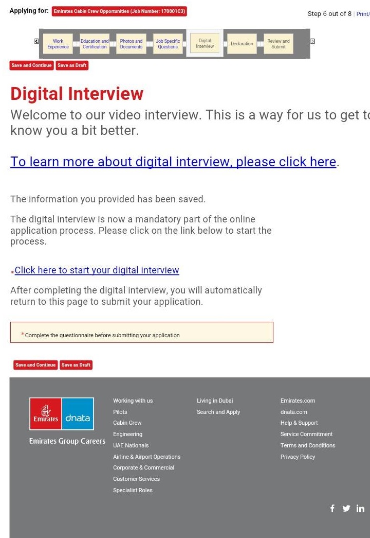 Journey Through Life Emirates Cabin Crew Application Process 2018