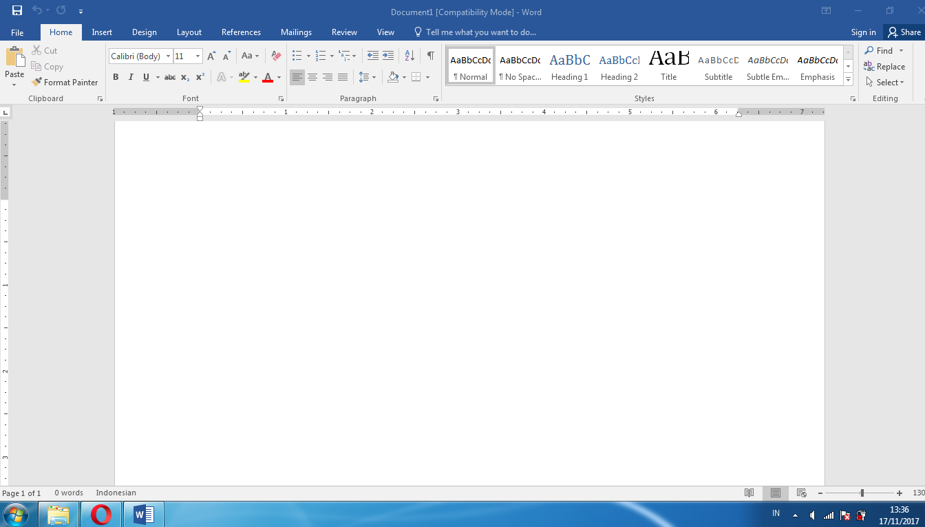 SIMDIGZERO: Cara Mengubah Inci ke Centimeter di Microsoft Word 2016