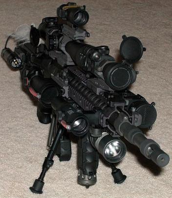 Military weapons: M-4 Assult rifel+sniper+ long range covering laser ...