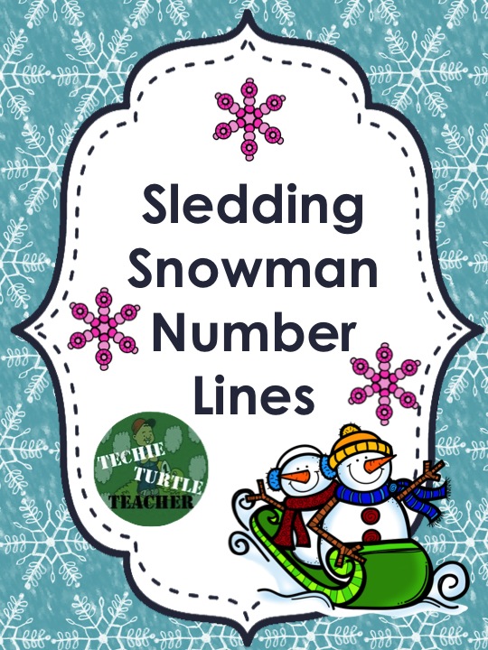 Classroom Freebies Too: Number Lines - Missing Number - Snowman Theme