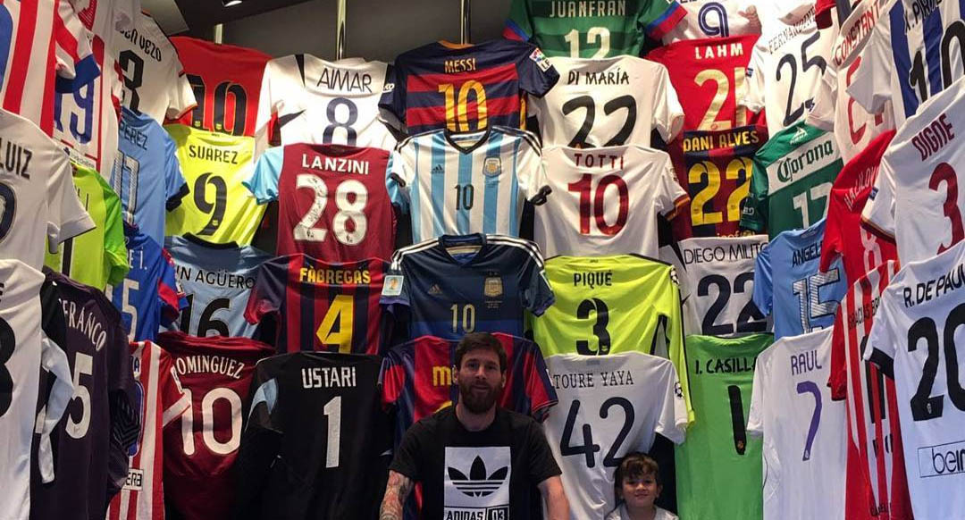 Messi Reveals His Gigantic Kit Collection - Footy Headlines