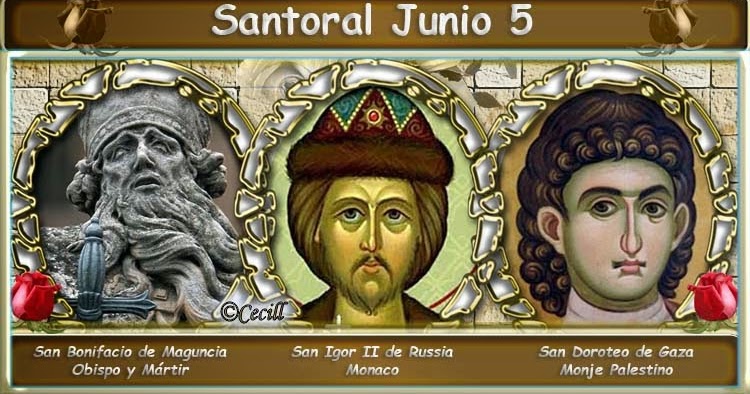 Vidas Santas: Santoral Junio 5