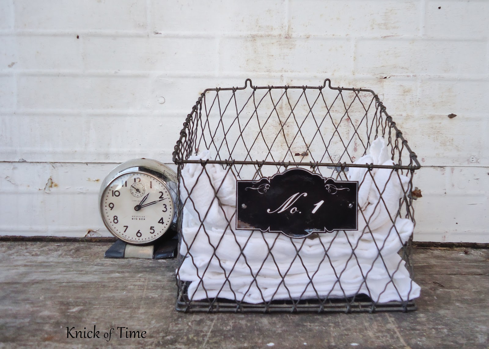 How To Make an Antique Enamel Sign from Knick of Time Interiors