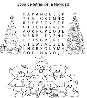 TE CUENTO UN CUENTO: Sopa de letras de Navidad